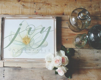 Bible Journaling Margin Art: Unspeakable Joy