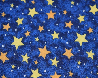 Yellow star fabric | Etsy