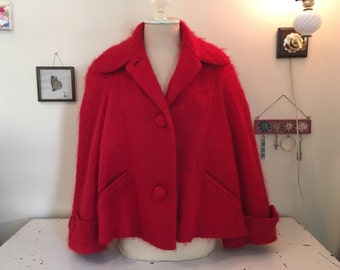 Red swing coat | Etsy