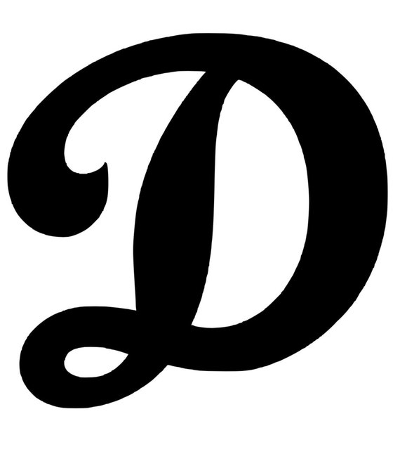 Baseball Dodger D Decal Sticker Vinyl