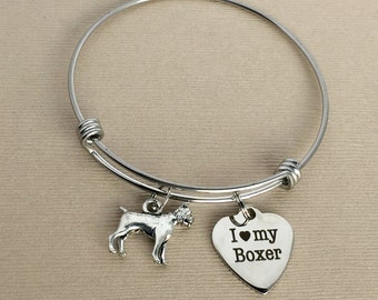 Boxer dog jewelry | Etsy