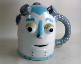 Robot mug | Etsy