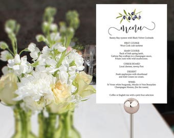 Paris Party French Cafe French Bistro Customized Menu