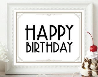 Happy birthday sign | Etsy