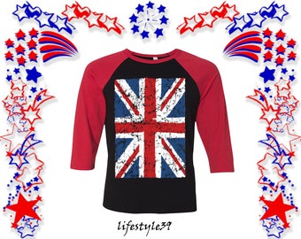 Uk flag shirt | Etsy