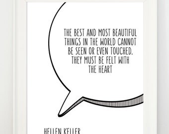 Helen keller quote | Etsy