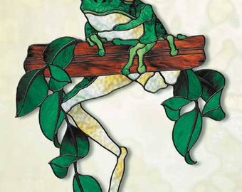 Stained glass frog | Etsy