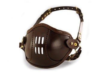 Leather face mask | Etsy