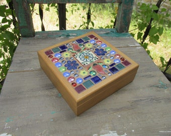 Mosaic jewelry box | Etsy