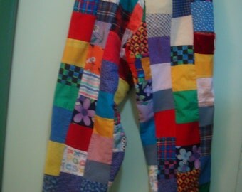 Patchwork pants | Etsy