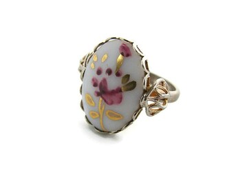 Hand painted ring | Etsy