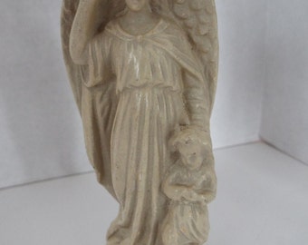 Plaster angel statue | Etsy