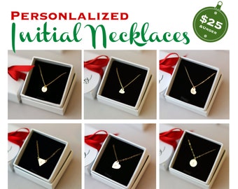 Personalized Heart Necklace Gold filled heart by EandEProject