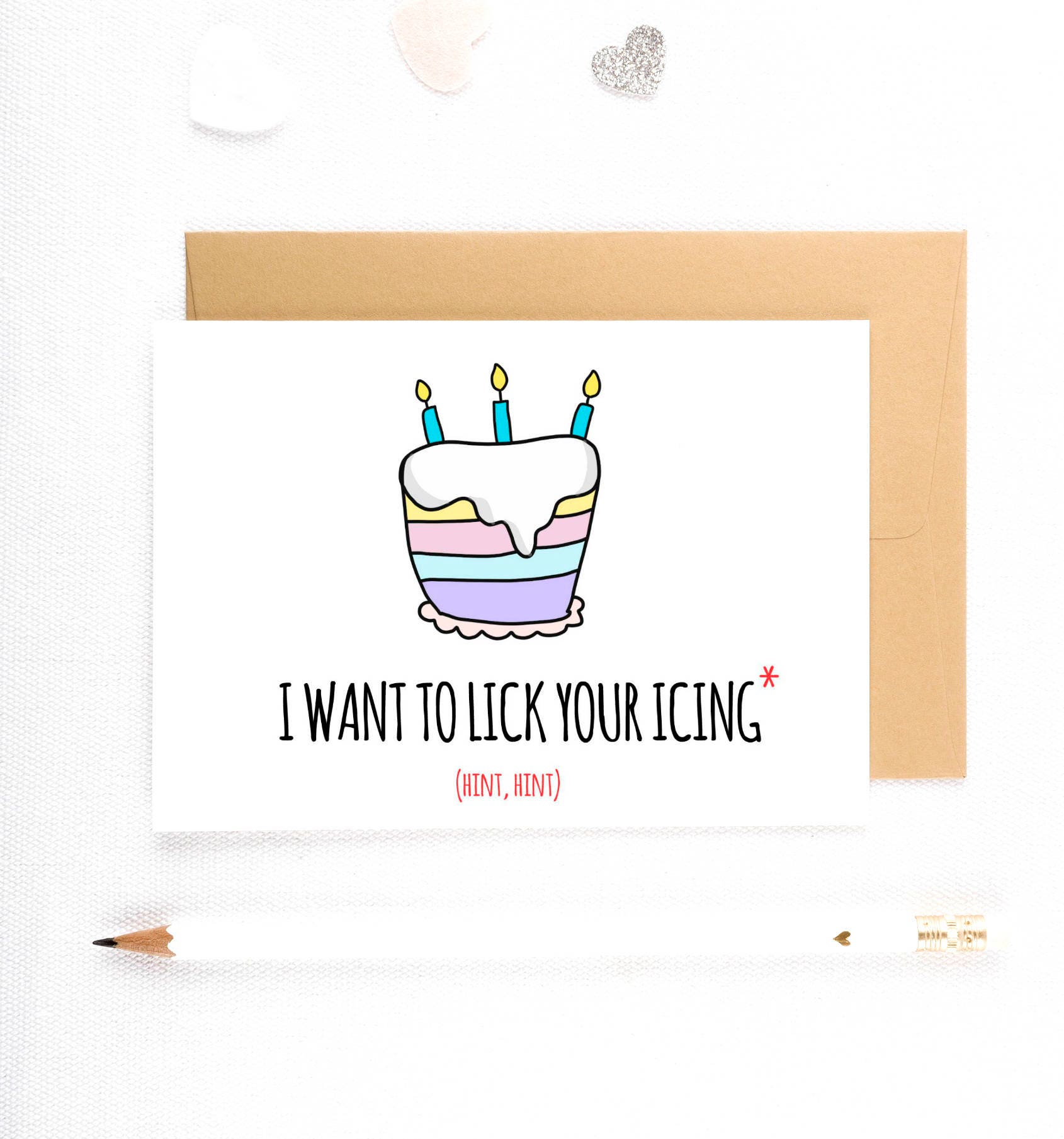 Funny Birthday Dirty Birthday Card Naughty Birthday Card