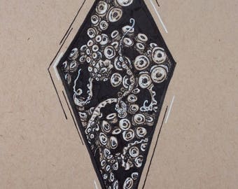 Items similar to Octopus Drawing - A Suitable Cephalopod - Fine Art ...