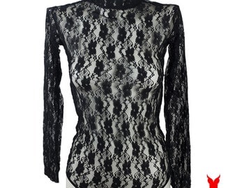 See through bodysuit | Etsy