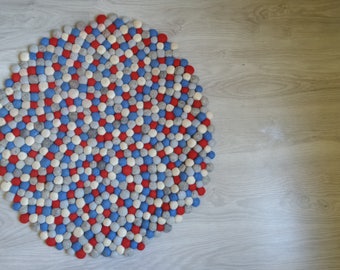 Felt ball rug | Etsy