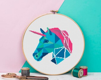 Unicorn cross stitch | Etsy