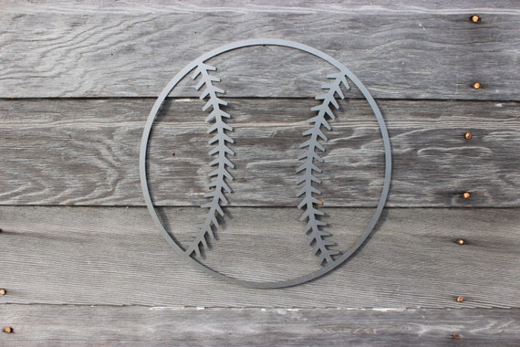 Baseball Metal Wall Decor