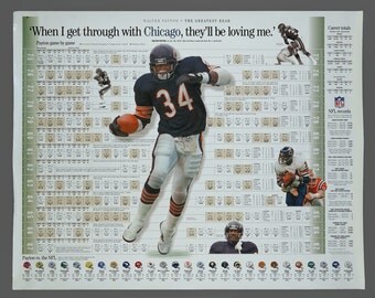 Walter payton | Etsy