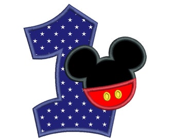 Mickey number 1 | Etsy