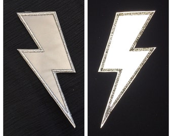 Lightning bolt patch | Etsy