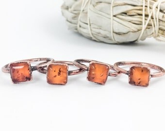 Baltic amber ring | Etsy