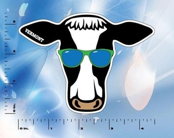 Cow print stickers | Etsy