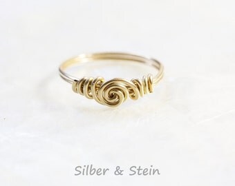 Golden spiral ring | Etsy