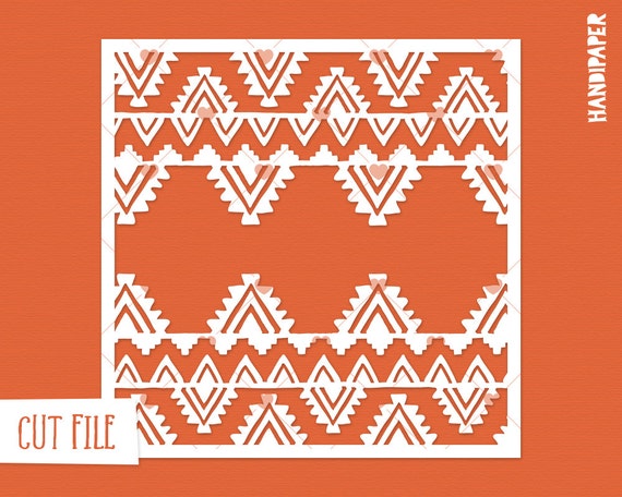 Aztec background cut file svg dxf png for use with