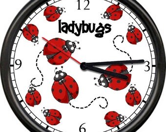 Ladybug clock | Etsy