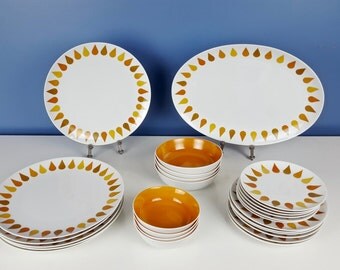 Yellow dinner plates | Etsy
