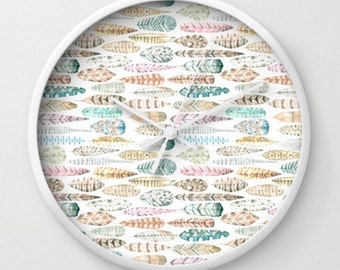 Purple wall clock | Etsy