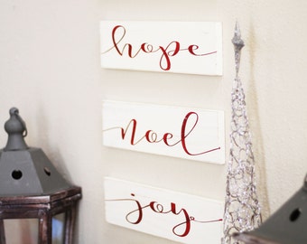 Wooden joy sign | Etsy