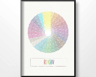 Rainbow poster | Etsy