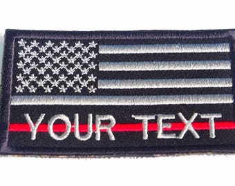 Thin red line patch | Etsy