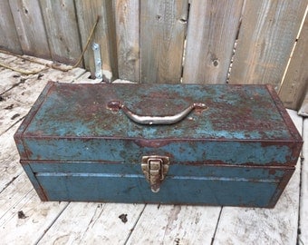 Items similar to Vintage motorcycle metal Tool Box - italian on Etsy