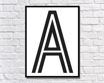 White alphabet letters | Etsy