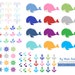 Cute Whale Clip Art & Vectors Invitation Crafting Baby