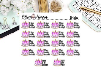 Printable Birthday Countdown Calendar for a Boy or Girl