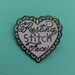 Resting Stitch Face Enamel Pin // Stitching Cross Stitching