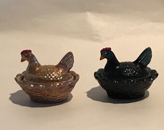 Mini hen on nest | Etsy