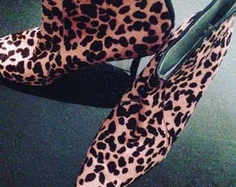 Cheetah boots | Etsy