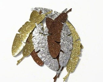 Feather die cut | Etsy