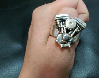 Motorcycle ring | Etsy