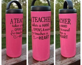 Teacher water bottle | Etsy