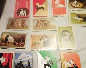Dog playing cards | Etsy