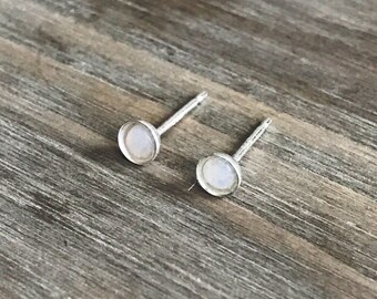 3mm stud earrings | Etsy