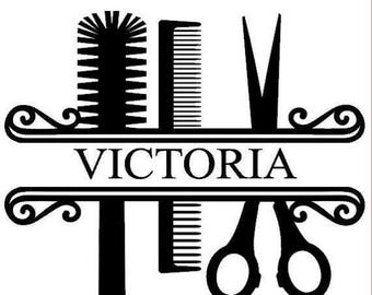 Hair stylist decals | Etsy