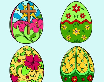 Easter egg clipart | Etsy